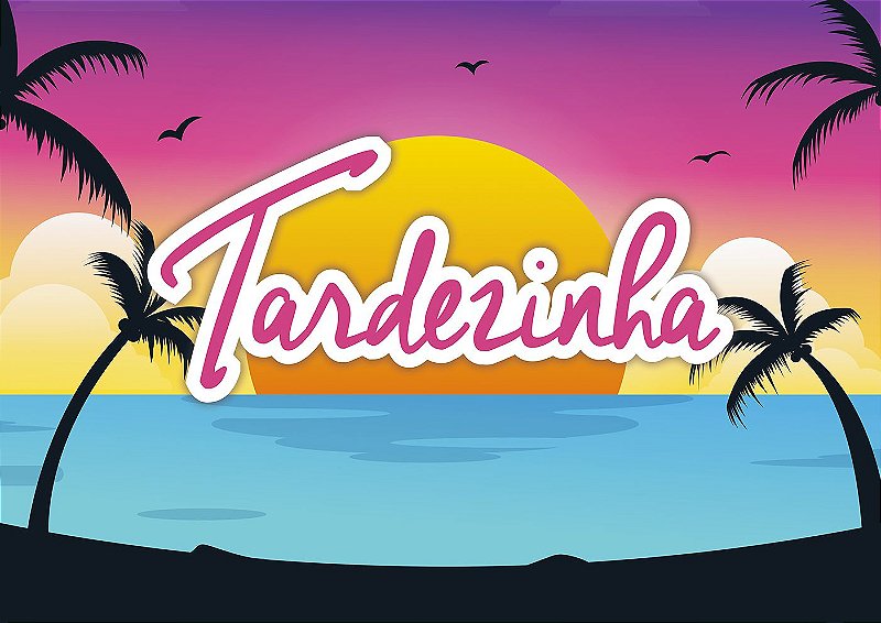 Poster Tardezinha Cartaz Adesivo Decorativo 42,5x60cm - Infrabit