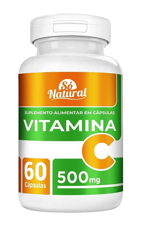 Vitamina C 500 mg 60 Cápsulas Só Natural - Fitoactive