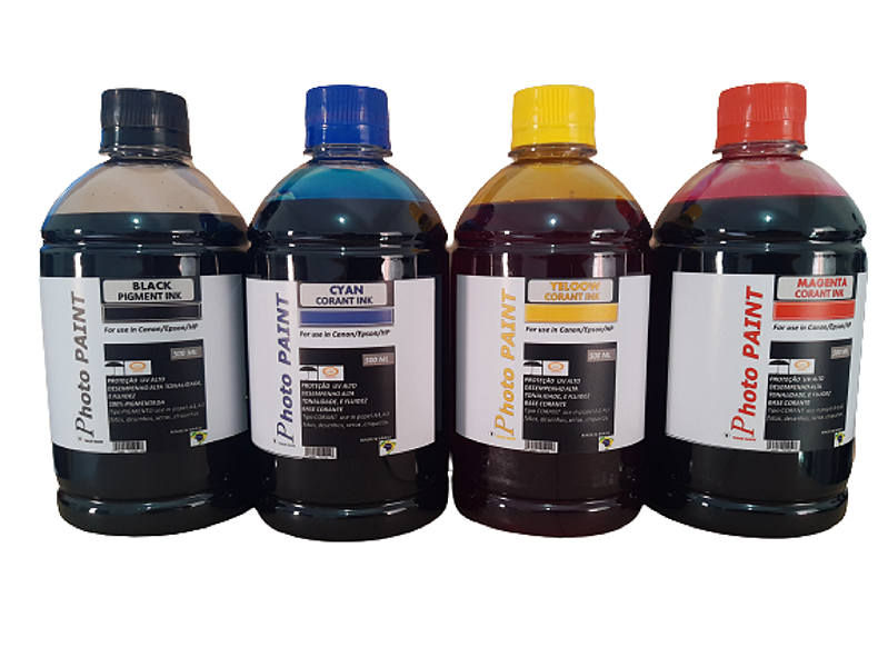 Tinta Para Canon G 190 G-3111 G3111 G4111 G4100 4 Cores 250 ml cada - NF