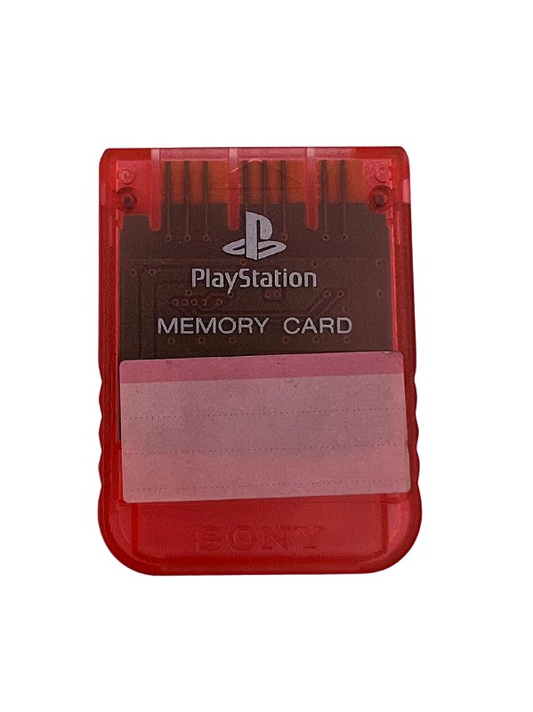 Memory Card Playstation 1 Original Vermelho Japones - StarTyrian Games