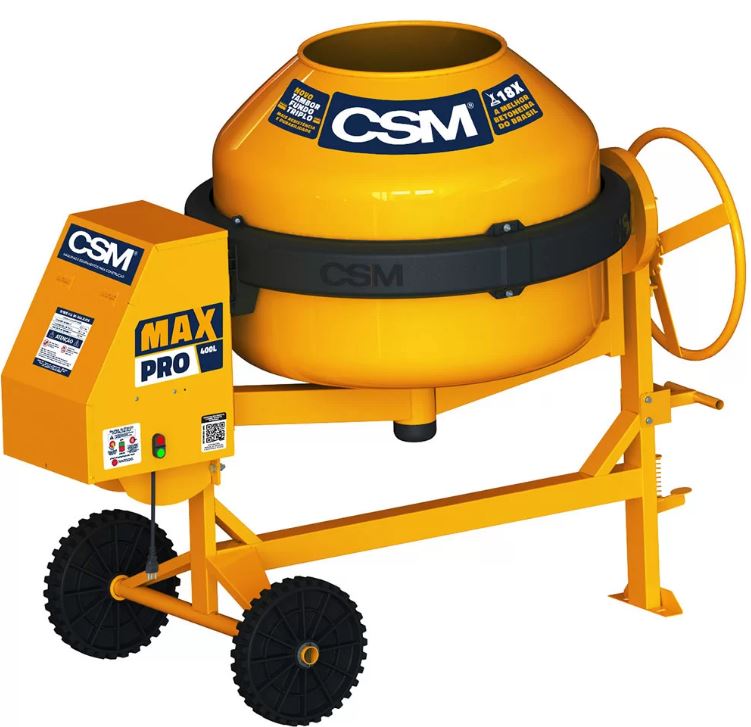 Betoneira Csm Max Pro 400l Trifasico 2cv 220v - Loja online de Bombas ...