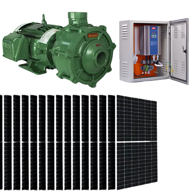 Kit Bomba Solar Thebe Px-15/2 Gk 5cv com Quadro Inversor Disjuntor ...