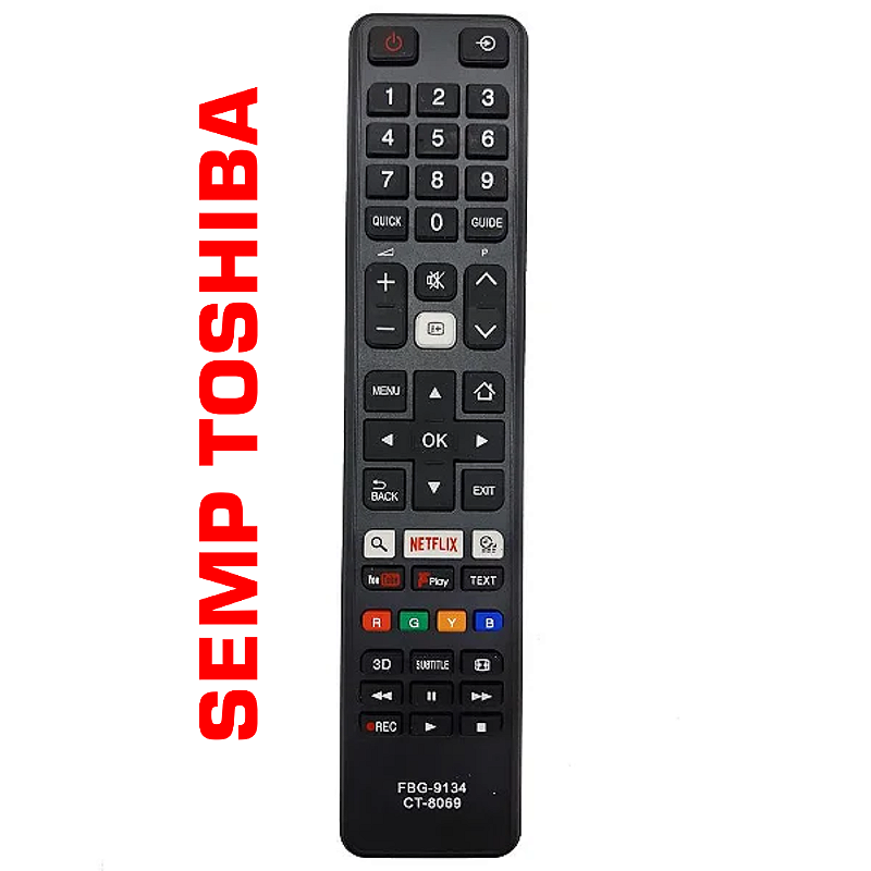 Controle Remoto TV Smart Semp Toshiba - lavneteletronicos.com.br