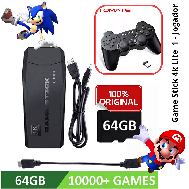 Game Stick 4k lite solo - lavneteletronicos.com.br