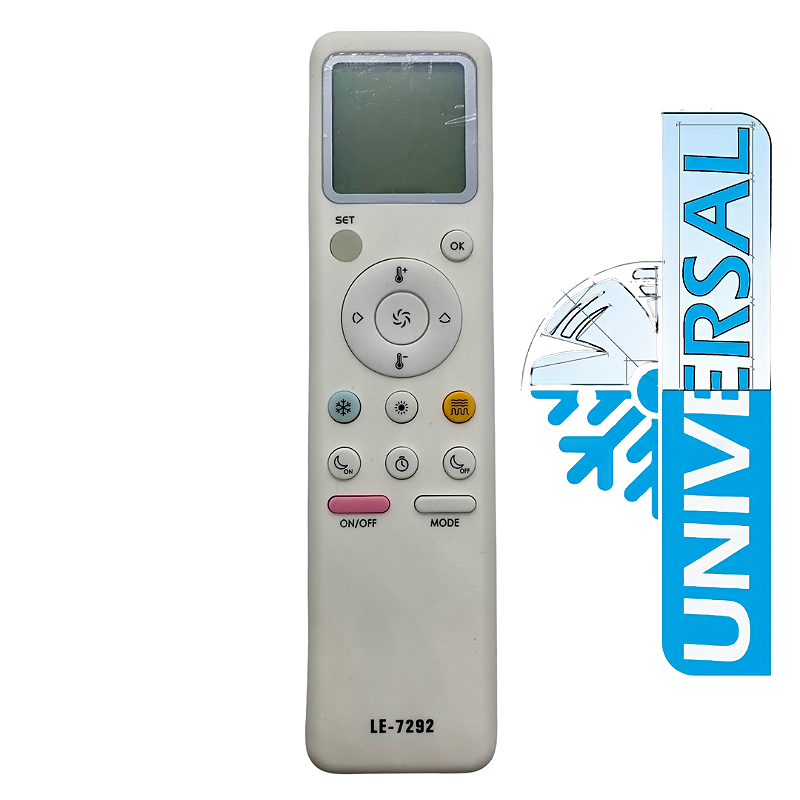 Controle AR Condicionado UNIVERSAL 7292 - lavneteletronicos.com.br
