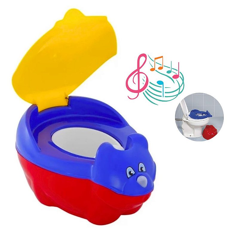 Troninho Musical Assento Redutor Pinico Penico Infantil 3 em 1 ...