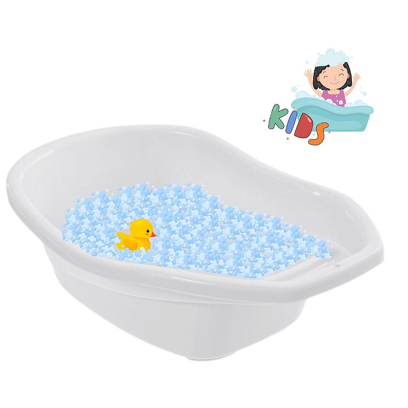 Banheira Infantil Para Banho Bebê Com Porta Sabonete 30 Litros ...