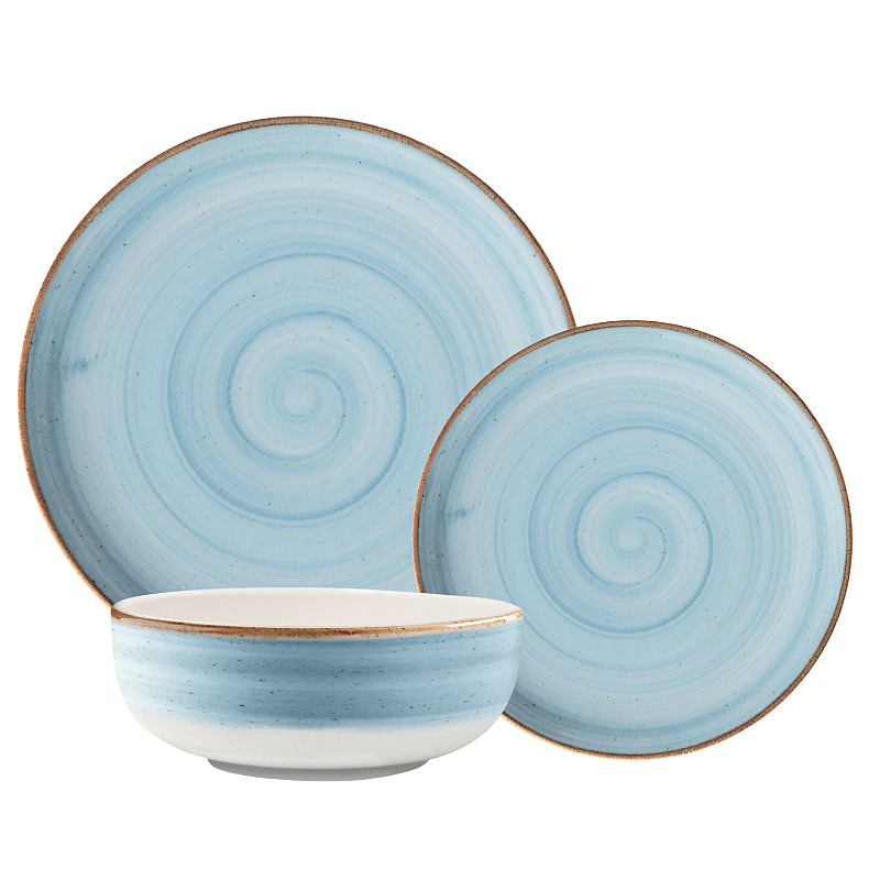 Jogo De Pratos Aparelho Jantar Kit 12 Peças Cerâmica Completo Caoba ...