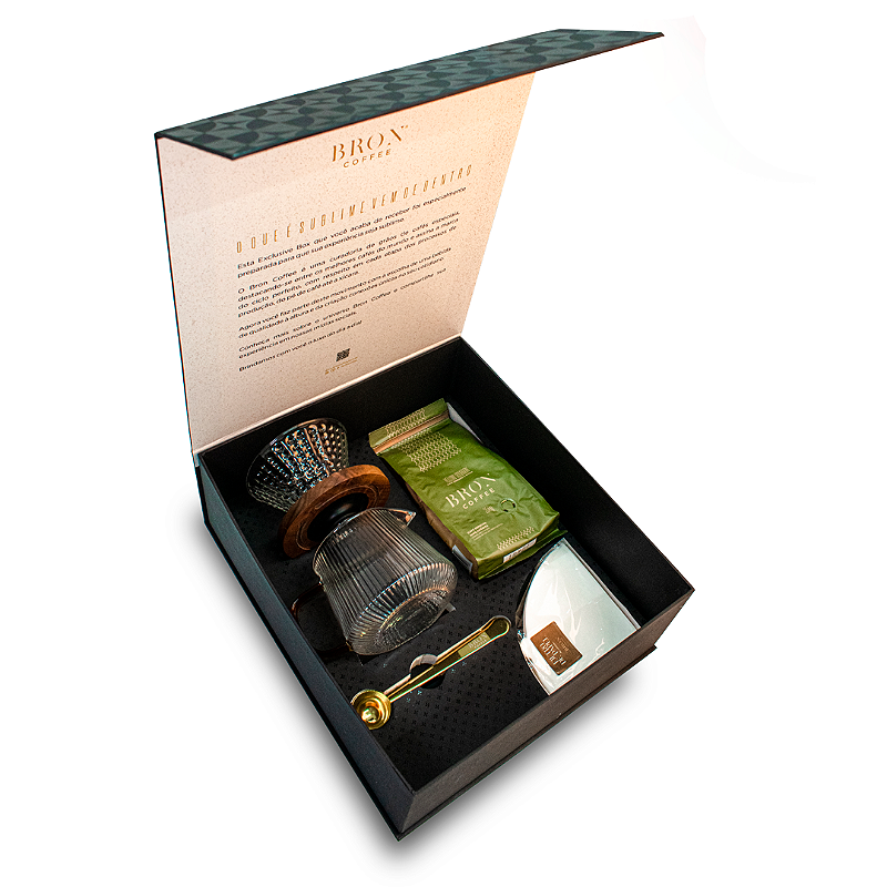 Exclusive Box - Kit conico - Bron Coffe - Café para experiências ...