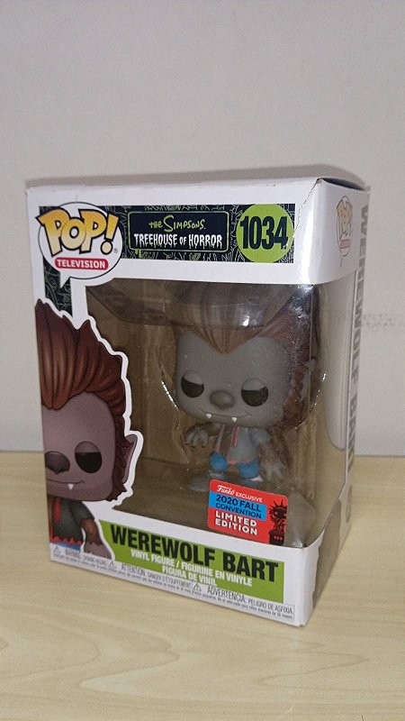 Funko Pop - The Simpsons - Werewolf Bart 1034 (NYCC 2020) - Anerdlovegoods