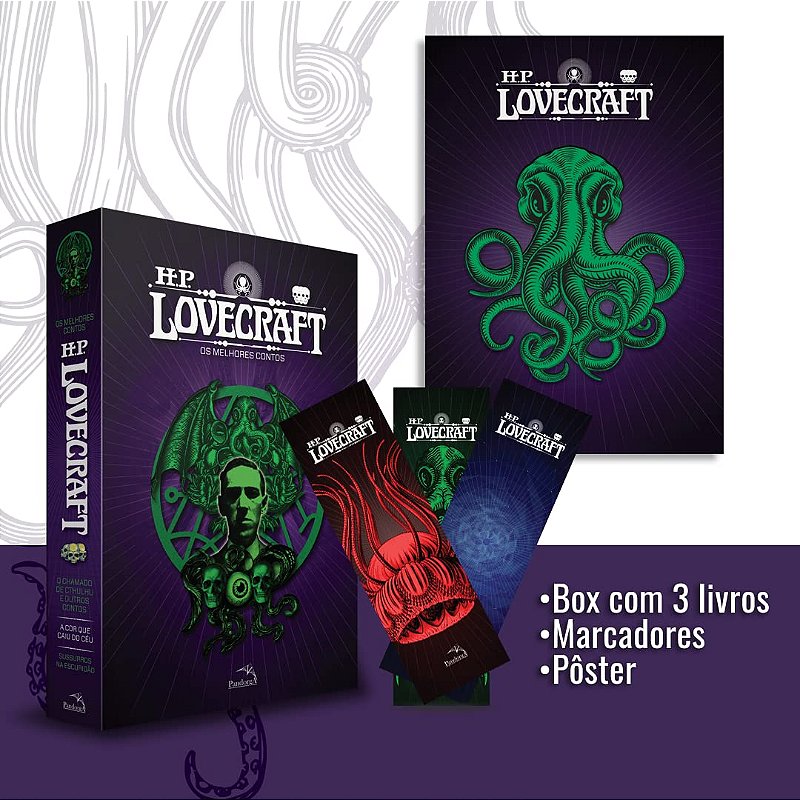 Box Hp Lovecraft: Os Melhores Contos - 3 Volumes - Amoler - Editora e Livraria
