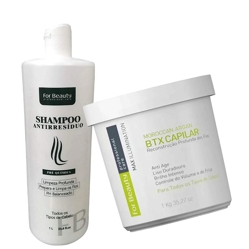 DUPLICADO - BTX Argan Morrocan Oil 1 Kg + Shampoo Antiresíduo 1L - For ...