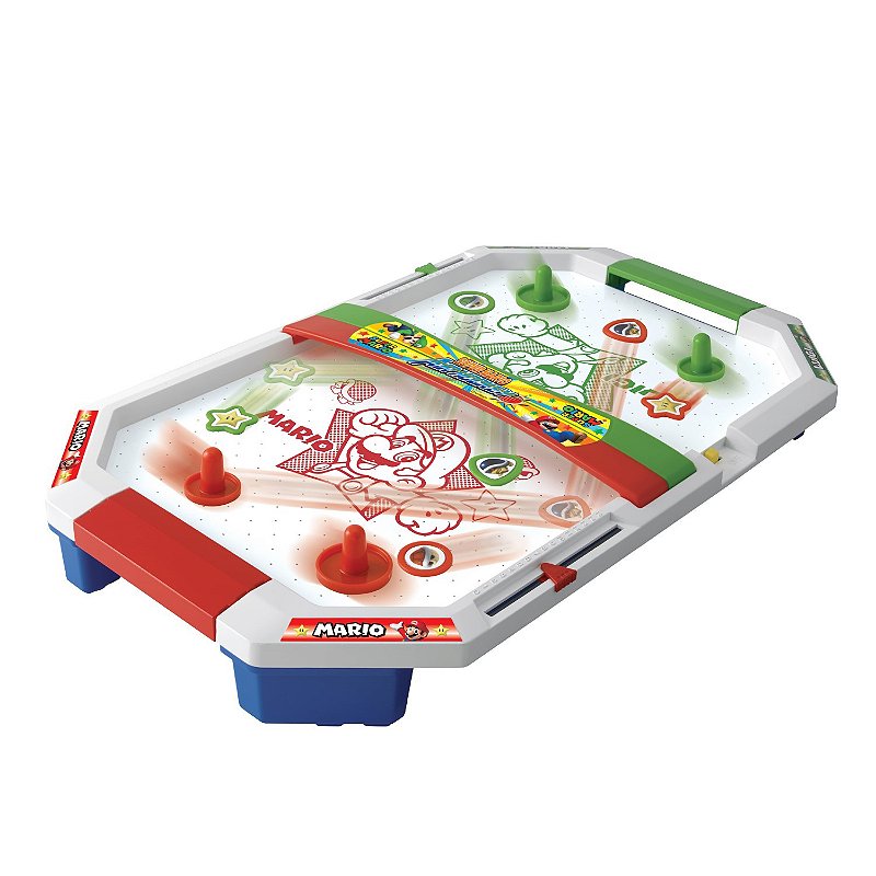Super Mario Jogo Air Hockey Epoch Magia Super Mario - Nuvem de Algodão