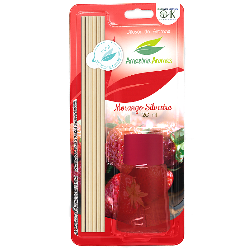 BLISTER AMAZÔNIA AROMAS 120ML MORANGO SILVESTRE - Amazonia Aromas