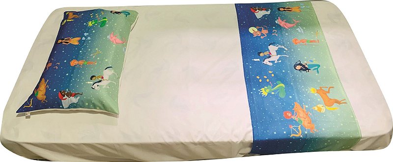 Conjunto peseira com fronha Crili - Coleção Folclore Brasileiro - Crili