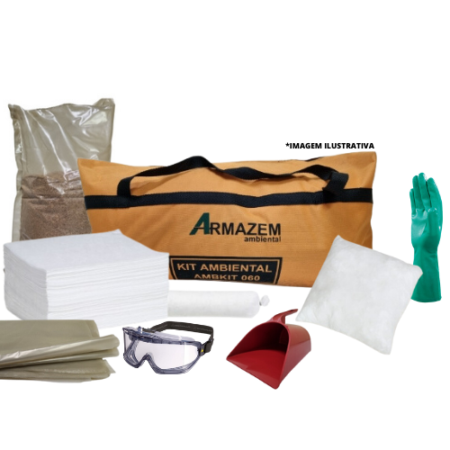 Kit Emergência - Derramamento Óleo 60L - Abrasivos, Solda e Corte, EPI ...