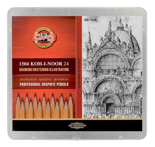 Lápis Koh-I-Noor 1504 com 24 - Casa Vantim