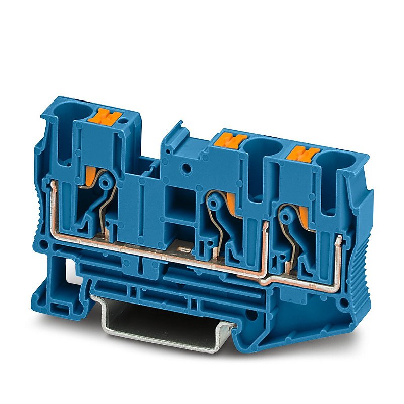 Pt 6 Twin Bu Borne Conector Passagem Push In 3211485 Phoenix Contact