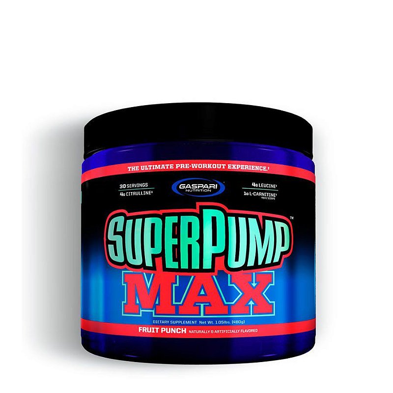 Gaspari Nutrition SUPER PUMP MAX - 480G - FRUIT PUNCH - Gaspari Nutrition Suplementos Esportivos ...