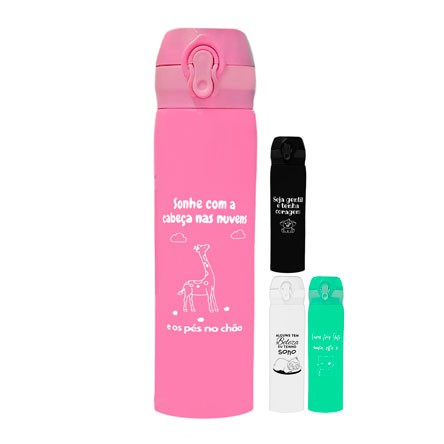 Garrafa em Inox Animal 450 ml Kit Girl - MAGAZINE - Moda, calçados ...