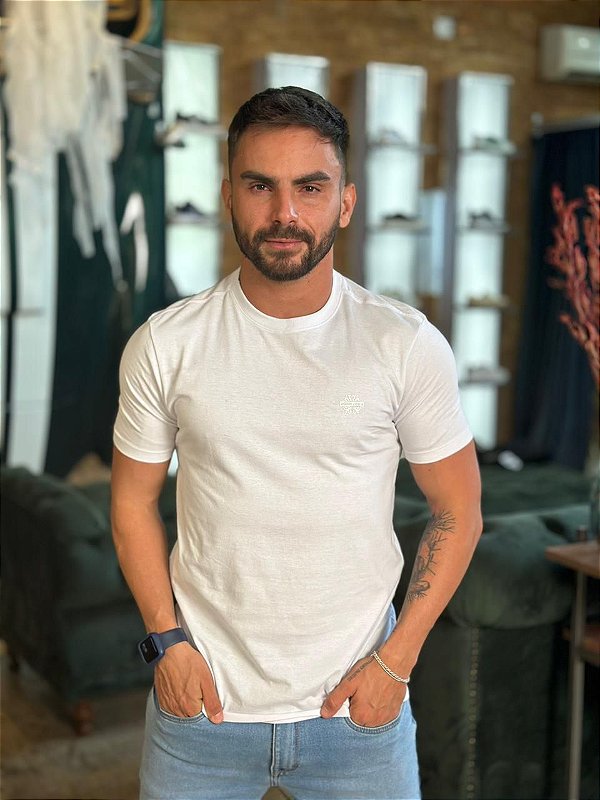 Camiseta Regular Fit John John Branco. - New Man Store | Moda Masculina