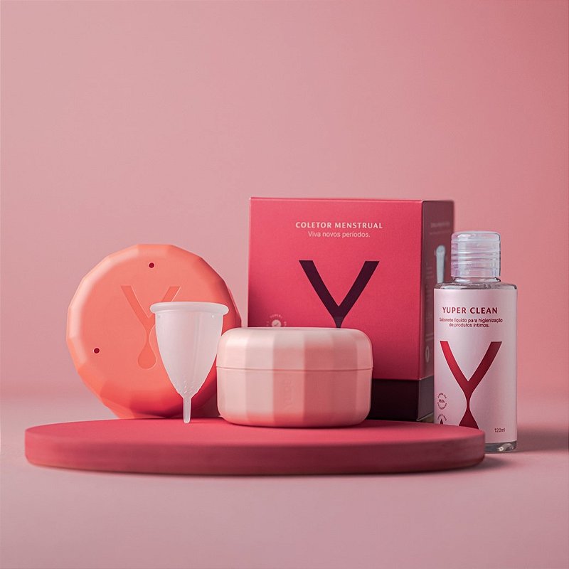 Kit Dia a Dia de Coletor Menstrual + Esterilizador + Yuper Clean ...