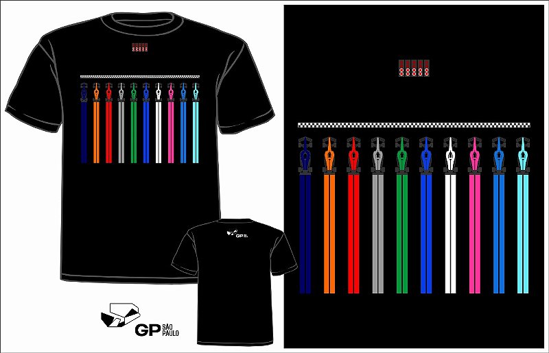 Camiseta Grid - Racing Store