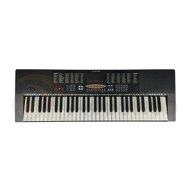 Teclado Musical Profissional 61 Teclas LCD Timbres e Ritmos - O ...