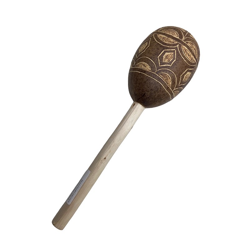Maraca Chocalho Instrumento Indígenas Cabaça Artesanal Marrom - O ...