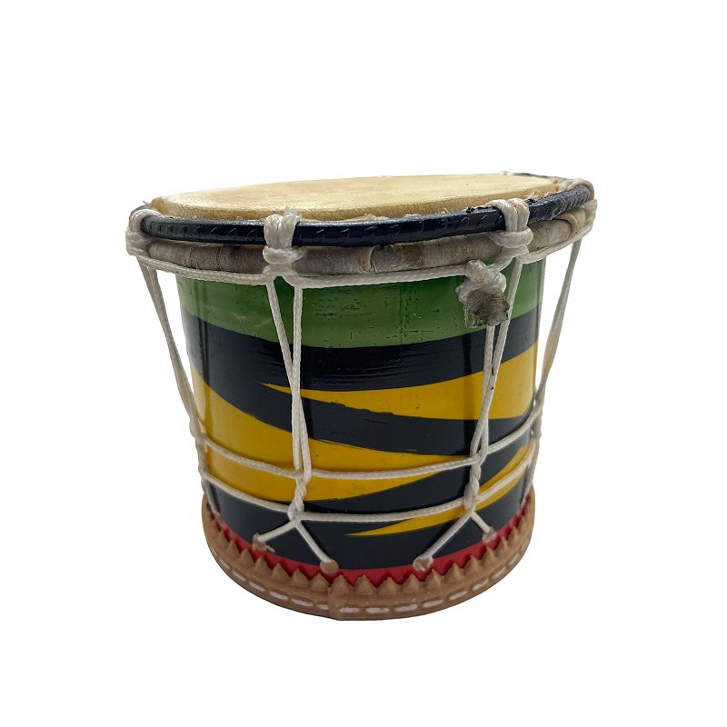 Tambor Pequeno 4 Polegadas Com Pele Couro Afinação Em Corda - O ...