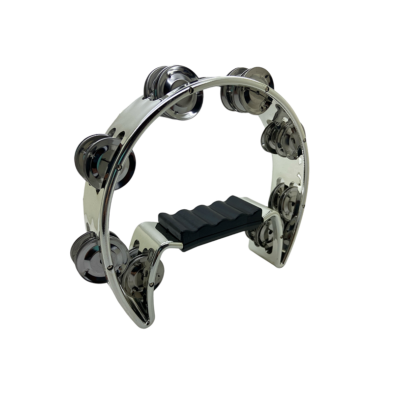 Pandeiro Meia Lua Prata 16 Platinelas Em Inox Liverpool - O Acústico ...