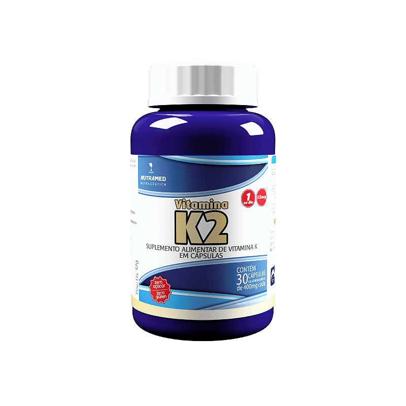 Vitamina K2 - 30 Cápsulas - Nutramed Nutracêutica