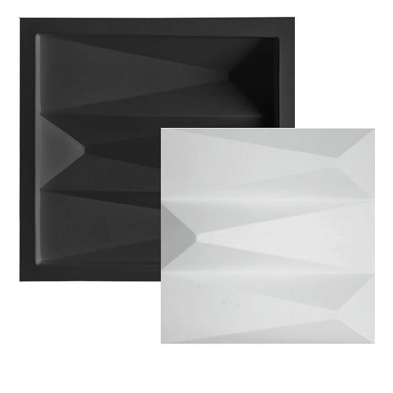Forma De Gesso 3D em ABS - 0214 28x28cm - Decorativas Formas para Gesso 3D