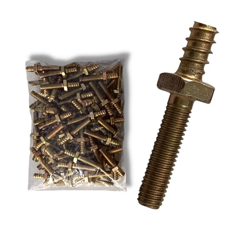 Parafuso Prisioneiro Sextavado M5 Rosca Dupla Porca Fixa Com 100Un ...