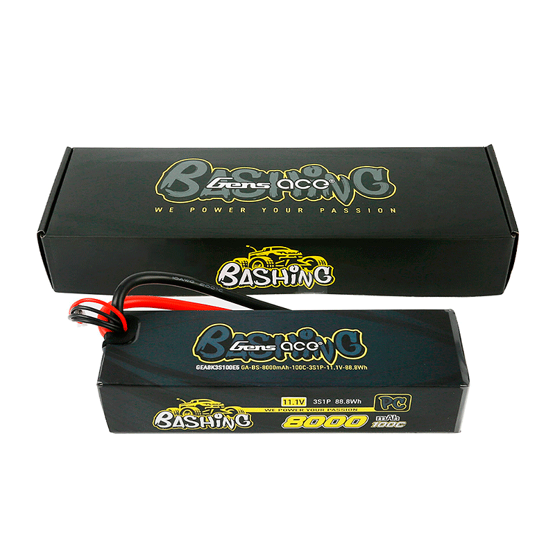 Bateria 3S Lipo Gens Ace Bashing Pro 8000Mah 11.1V 100C EC5- Lacrado - Worldwide Brasil - A loja ...