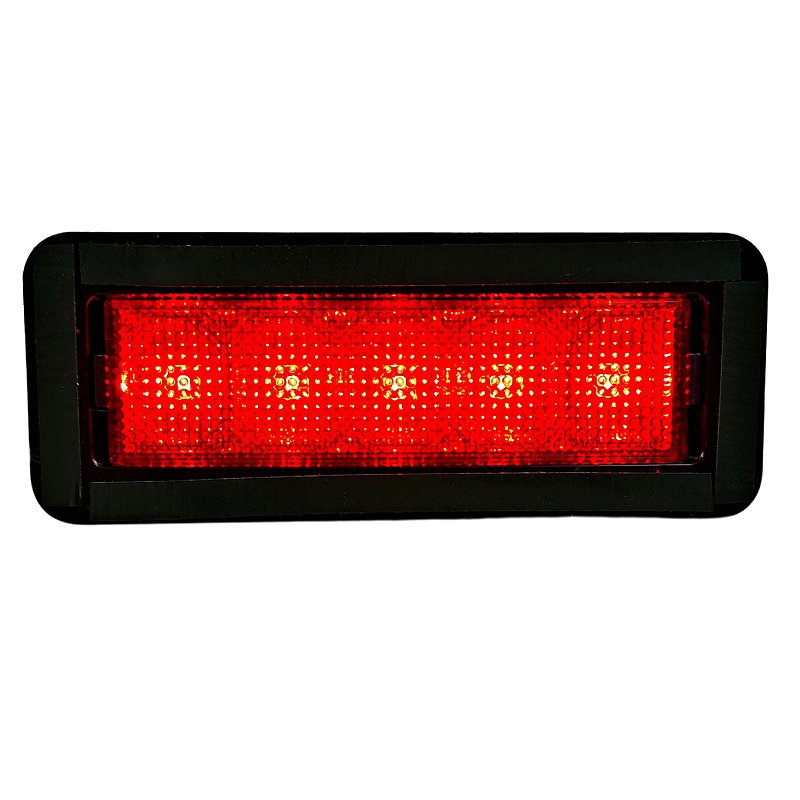 BREAK LIGHT UNIVERSAL COM 05 LEDS RETÂNGULAR VERMELHO - PEDMI STORE ...