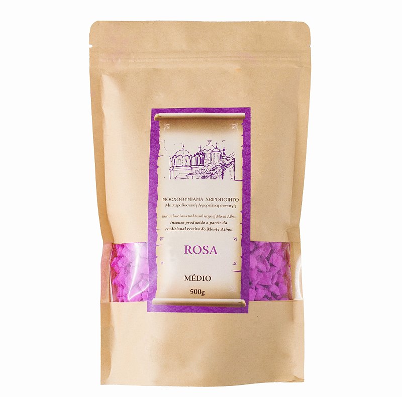 Incenso Grego Rosa MEDIO - Refil 500g - MILAGROS INCENSOS LTDA