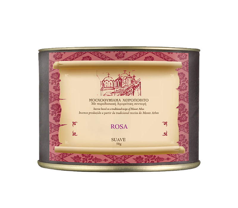 Incenso Grego Rosa SUAVE 50g - MILAGROS INCENSOS LTDA