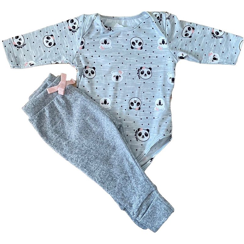 CONJUNTO BEBÊ MENINA BODY E CALÇA | NINI & BAMBINI (RN) - Loja Tempo de ...