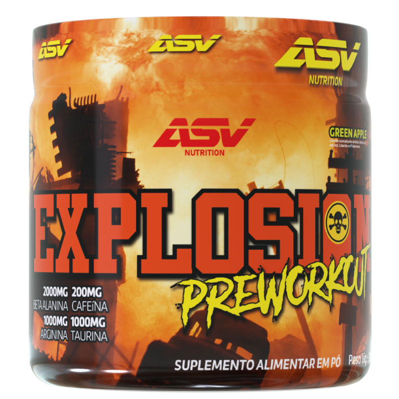 Pré-treino Explosion 300g | ASV Nutrition - Vix Naturais Suplementos