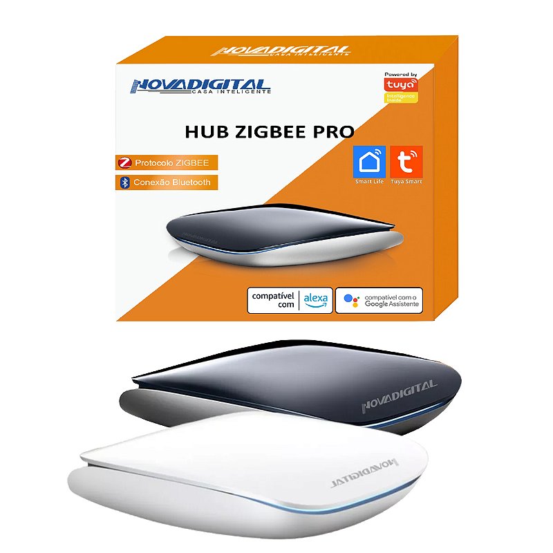 Hub Zigbee + Ble Mesh Nova Digital Tuya Com Suporte de Até 128 ...