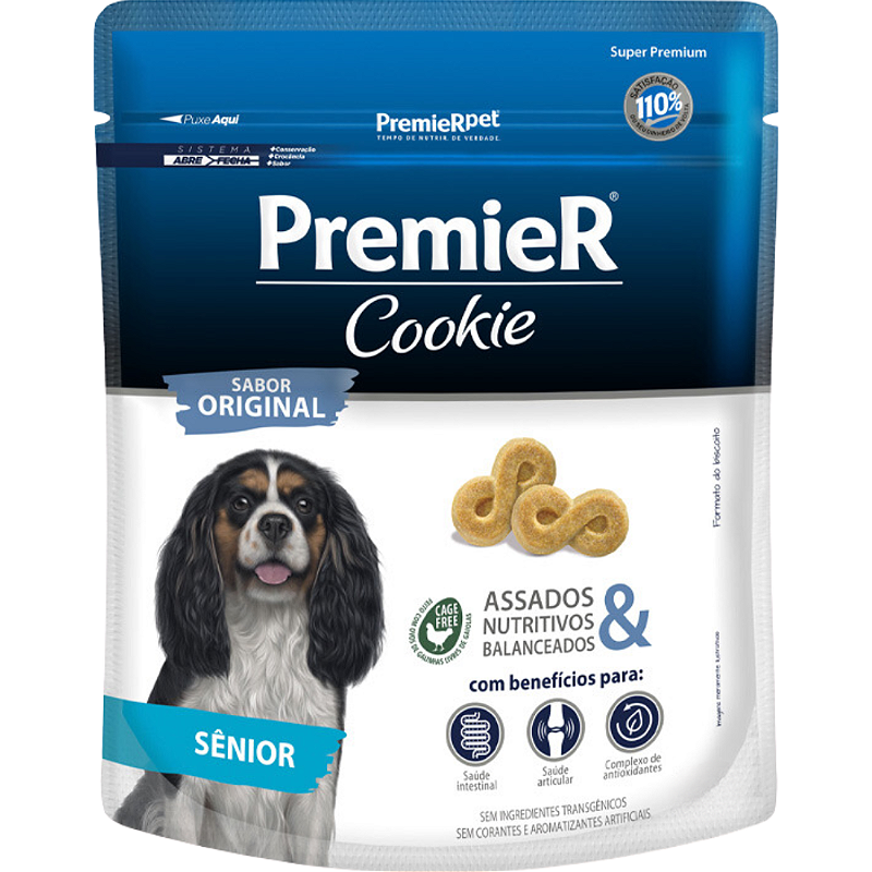 Biscoito Premier Cookie Sênior Para Cães Sabor Original - 250 g - Loja ...