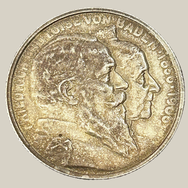 Moeda de Prata de 2 Marcos - Império Alemão - 1906 - Frederico I ...