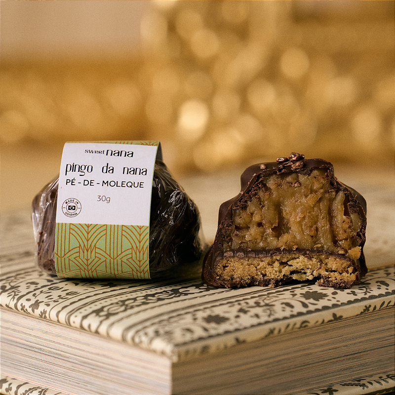 Pingo da Nana - pé-de-moleque cremoso e suave - Sweet Nana Biscoitos Finos