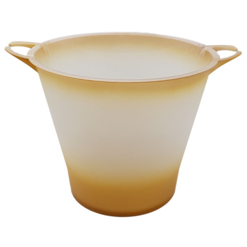 Balde de Gelo Acrílico Jateado 05 Litros Dourado para Transfer - Império do Transfer | Produtos ...