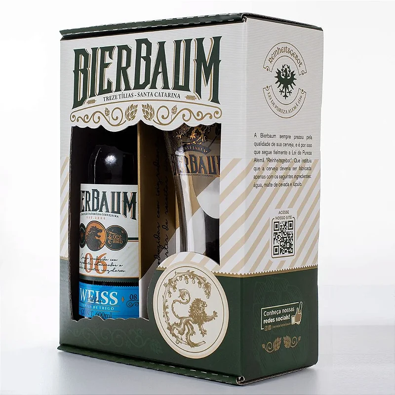 CERV BIERBAUM KIT WEISS 600ML +1 COPO - Borcelle | Adega Maringá