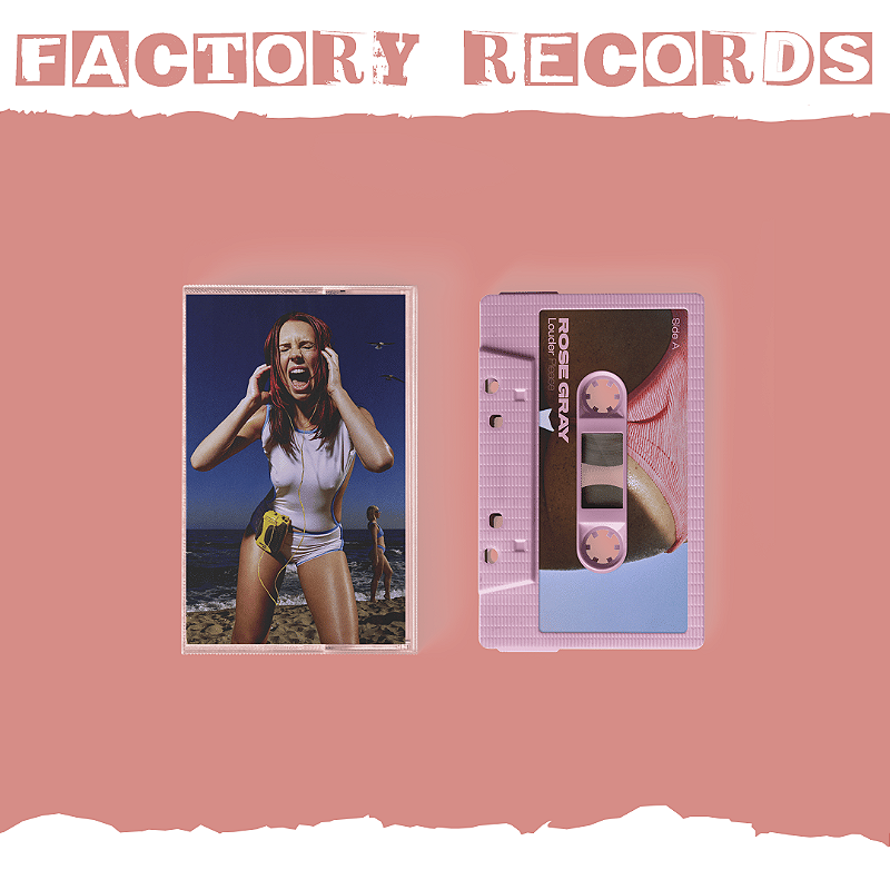 Rose Gray - Louder, Please (Autografada) - Fita Cassete - Factory Records