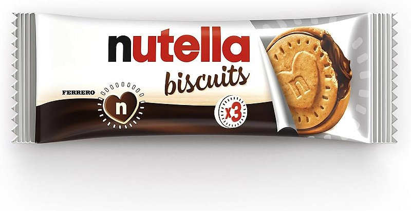 NUTELLA BISCUIT BISCOITO RECHEADO COM 3 UNIDADES - CHERRY BRAZIL