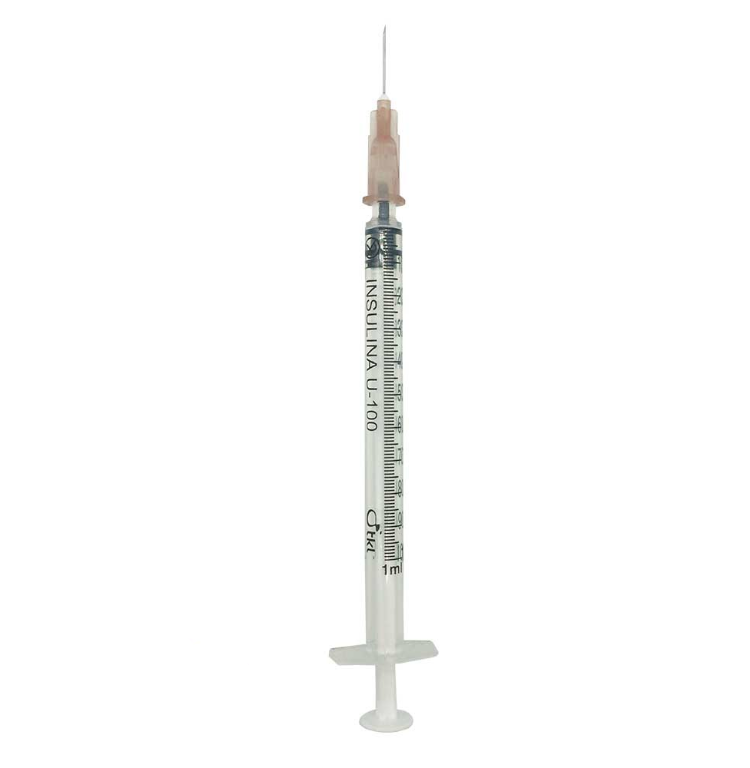 Seringa com Agulha 1 mL TKL Insulina 0,45x13mm - Azul Pet