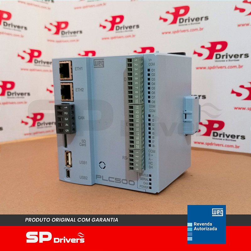 CONTROLADOR PROGRAMAVEL PLC500 - SPDrivers - Loja Online CONTROLADOR PROGRAMAVEL PLC500 - SPDrivers - Loja Online